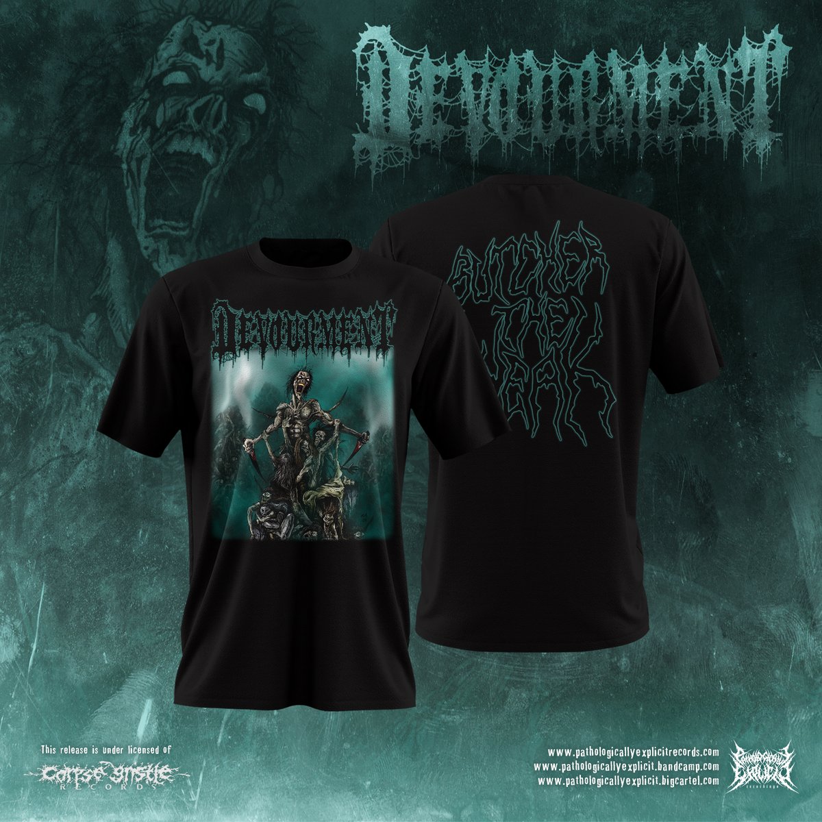 DEVOURMENT-BUTCHER THE WEAK T-SHIRT | PATHOLOGICALLY EXPLICIT
