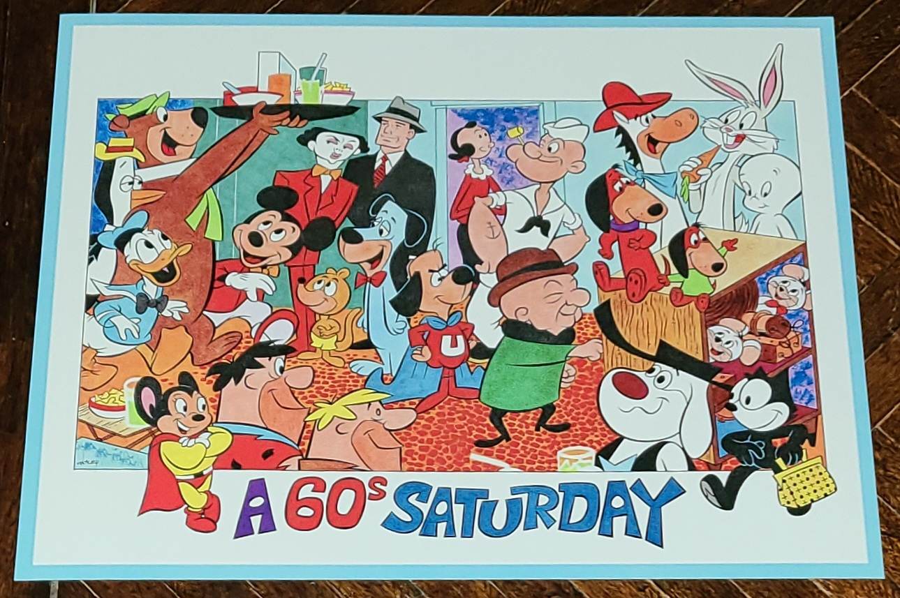 A 60s SATURDAY 11x14 PRINT! TV CARTOON FAVORITES! | PATRICK OWSLEY Pop ...