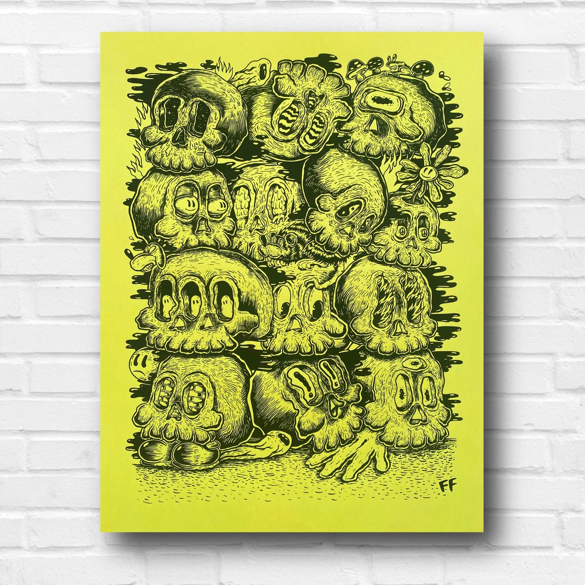 13 Skulls ScreenPrint | Flooding Factory