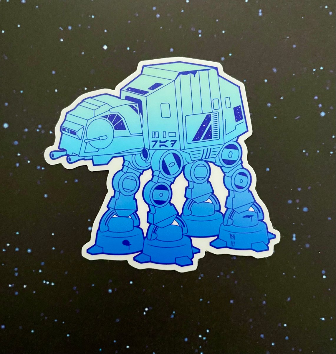 Blue Teal Purple ATAT Sticker! 50% Off Stickers! Only $2.50 each ...