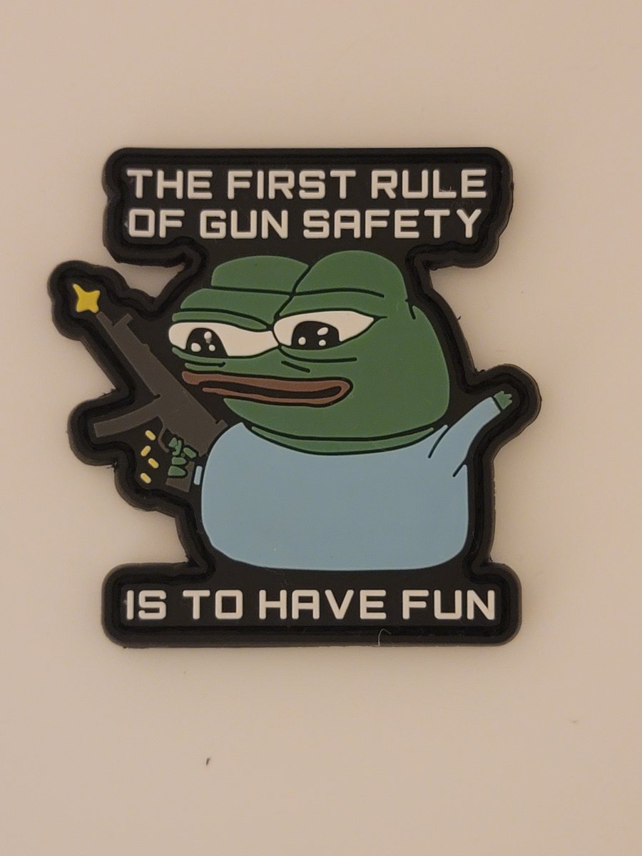 Gun Safety Patch Yellow Flame | Gun Slaps