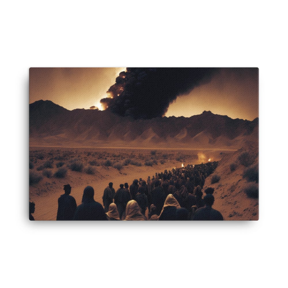 FIRE BY NIGHT CANVAS ART | RMORY RESERVE