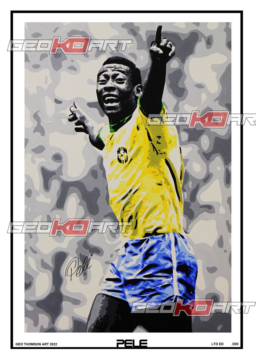 PELE BRAZIL LIMITED EDITION PRINT | geokoart