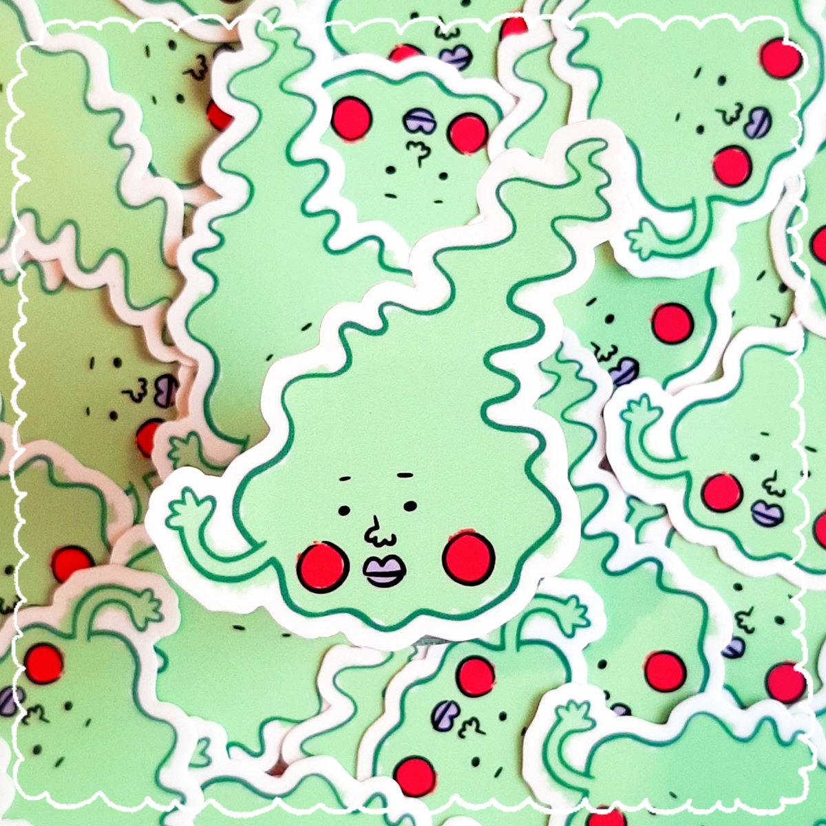 Waving Dimple Vinyl Sticker | SSSONNY