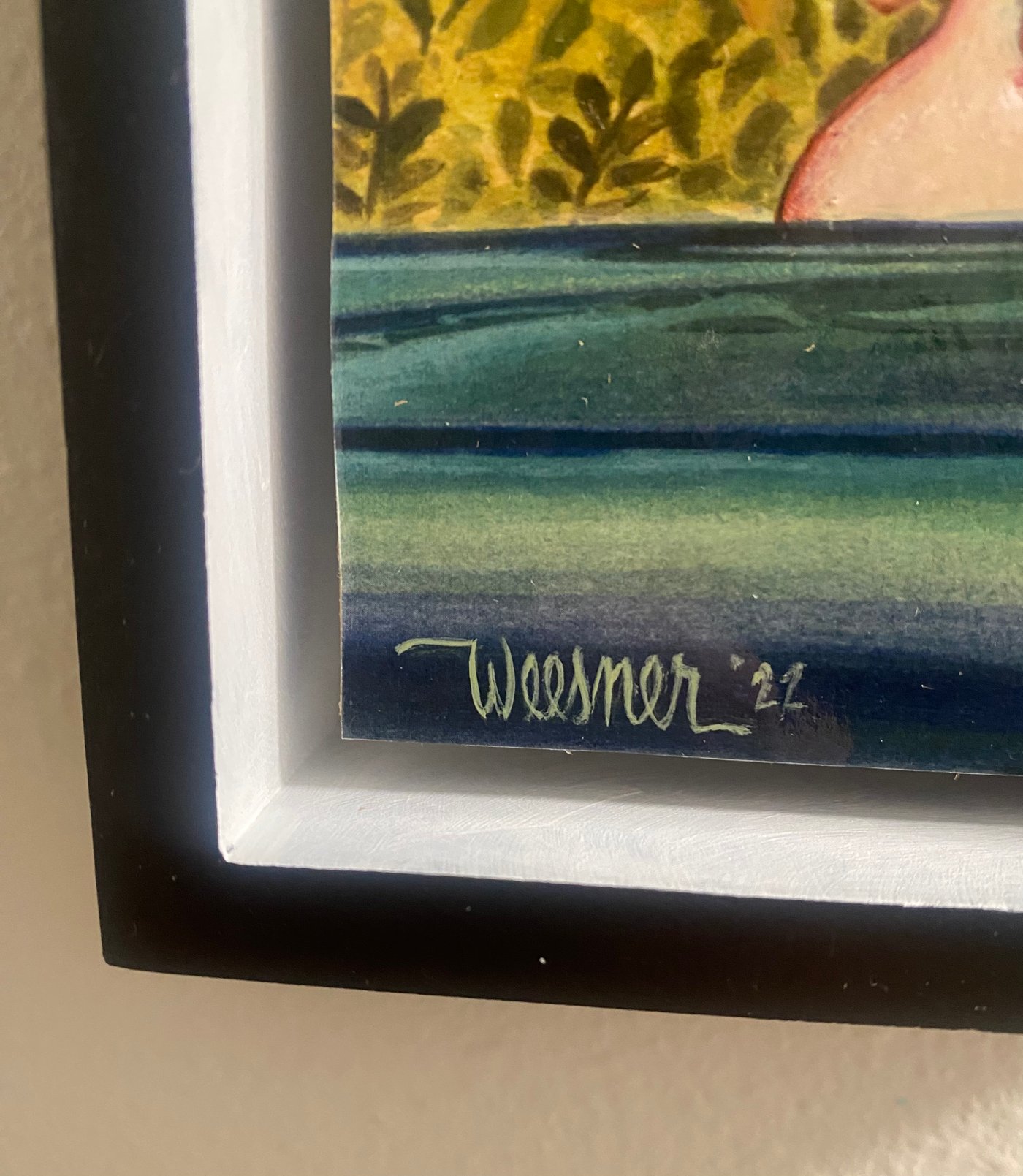 Repainted Detail of “Fair Lane” litho | Keith Weesner Art