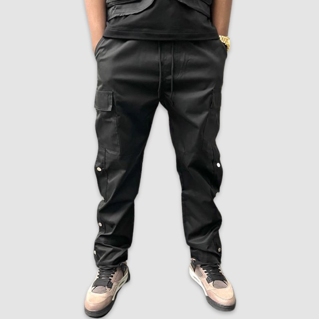 Cargo Snap Buttons Pant | savage couture paris