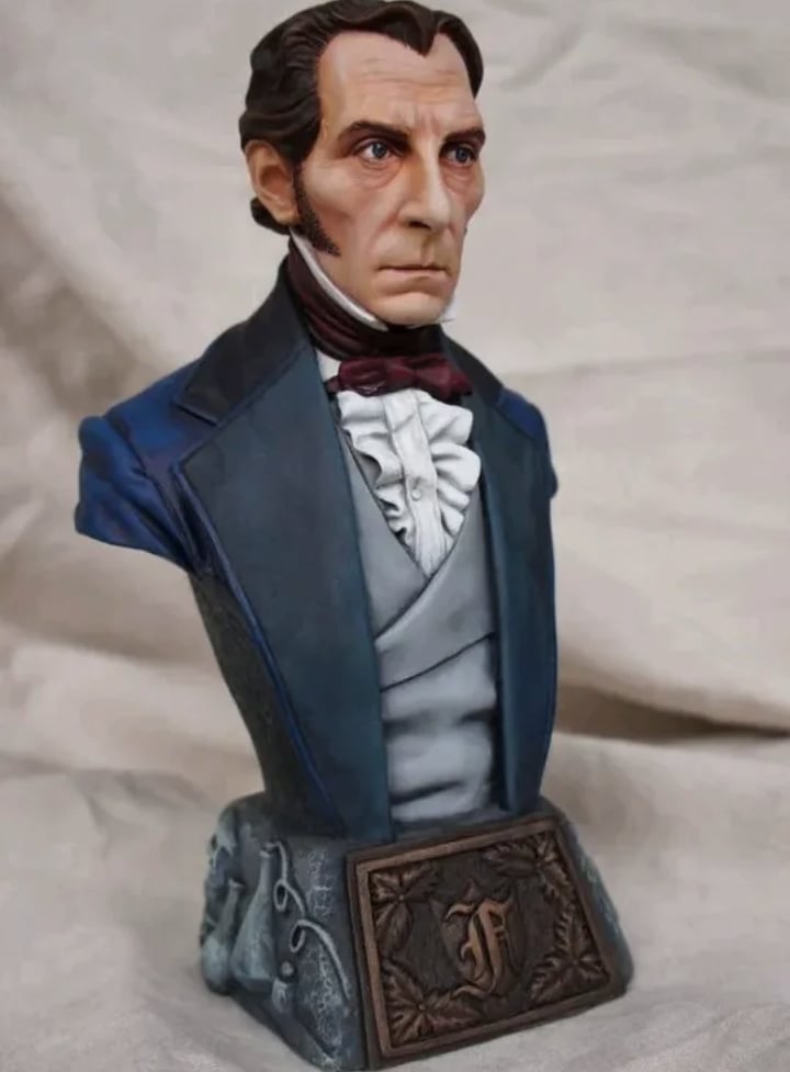 Peter Cushing Frankenstein Bust Model Kit pre-order | Randy Lambert ...