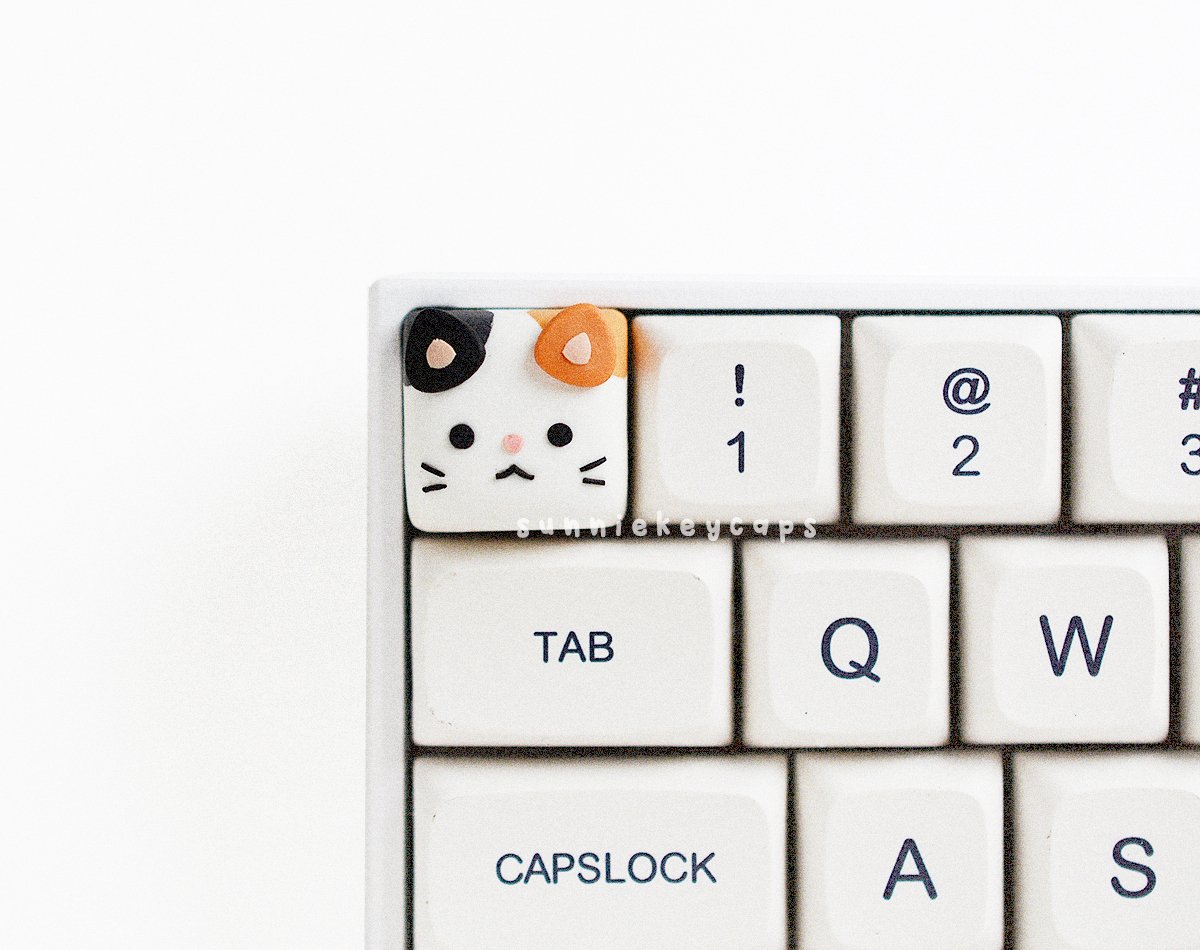 Calico Cat Keycap | ydxart
