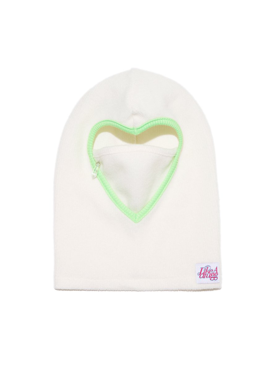 White Neon Lover ski mask | likeadrugg