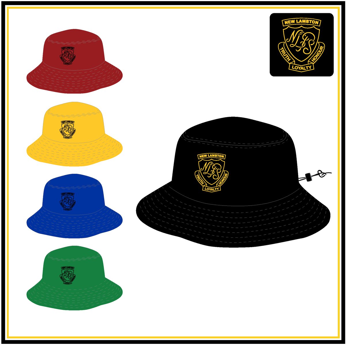 NLPS (Reversible) Bucket Hat $22.55 | NLPS Uniform Shop