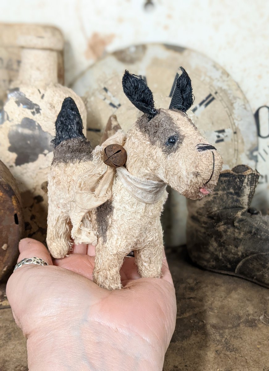 Fripon Fox Terrier DOG- vintage Style bru jumeau bleuette -- by Whendi ...