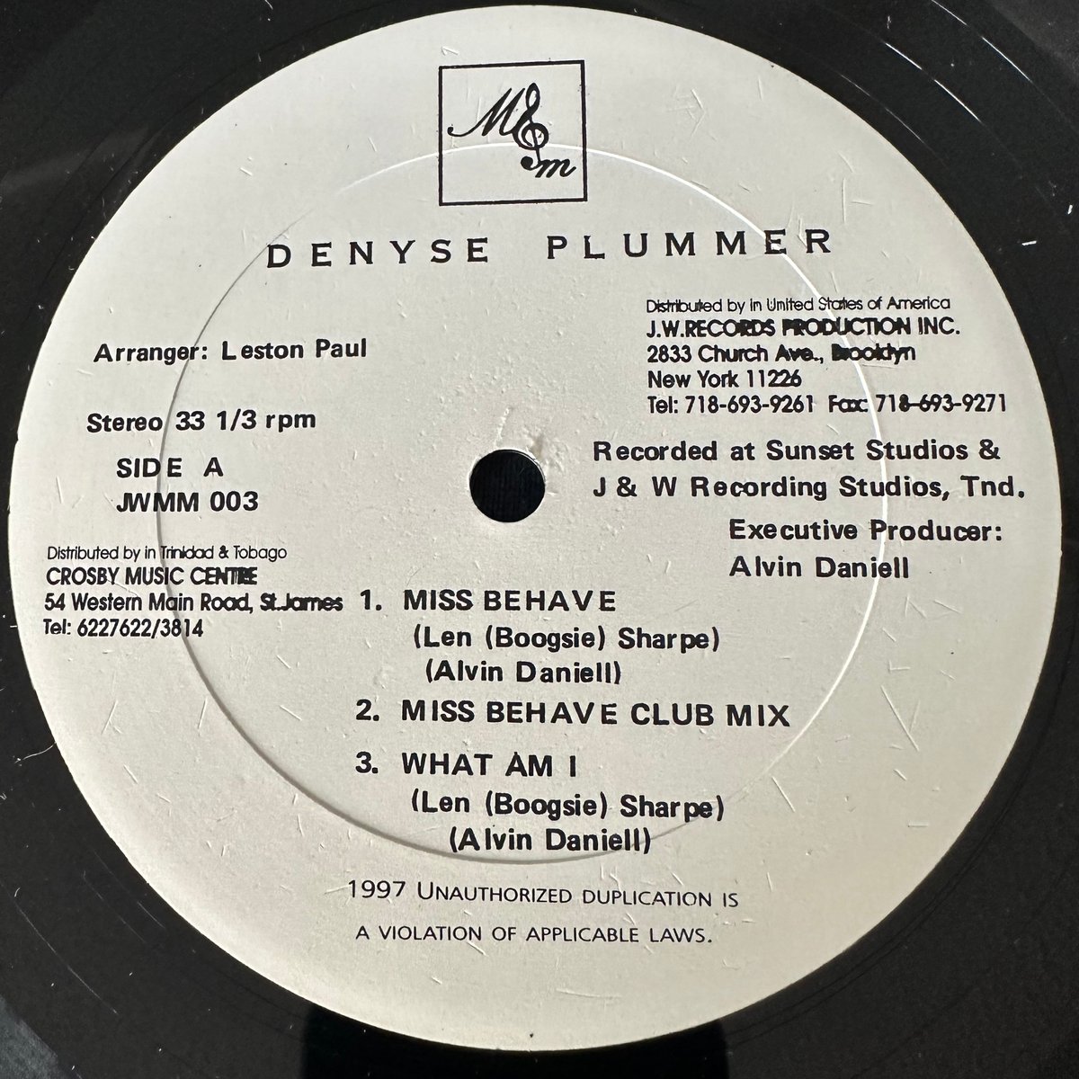 Denyse Plummer ‎- Miss Behave | Mixed Reviews Records