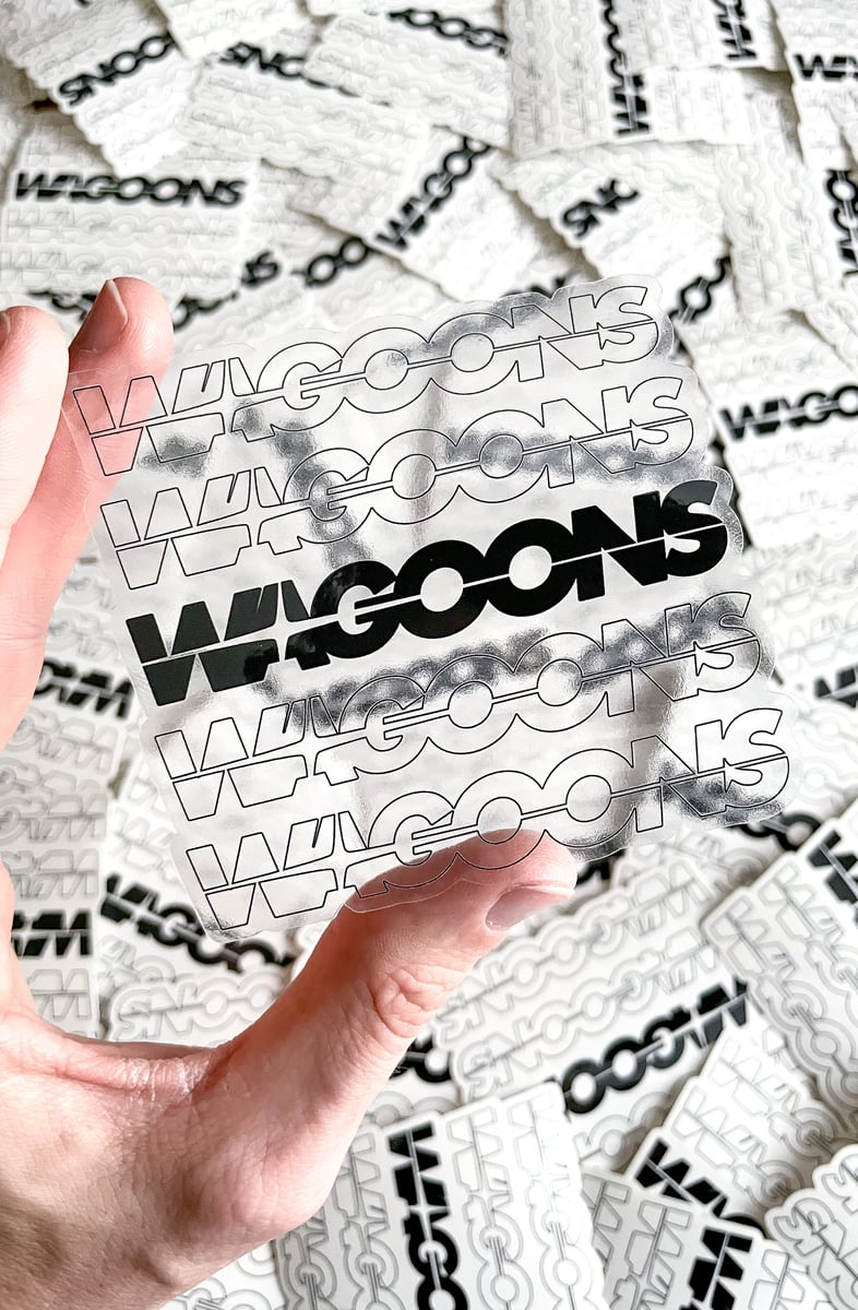 Wagons Repeat Clear Sticker | the wagoons