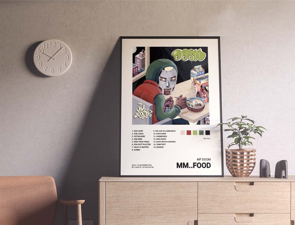 MF Doom - Mm..Food Album Cover Poster | Architeg Prints MF Doom - Mm..Food Album Cover Poster | Architeg Prints