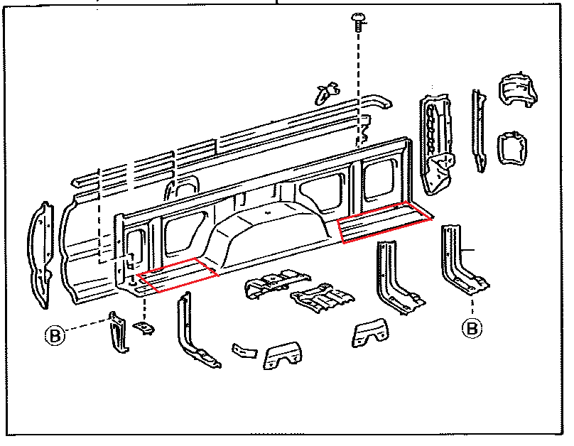 TOYOTA HILUX MK3 CHASSIS REPAIR EXTENDED SECTION | Scarborough Motor Works