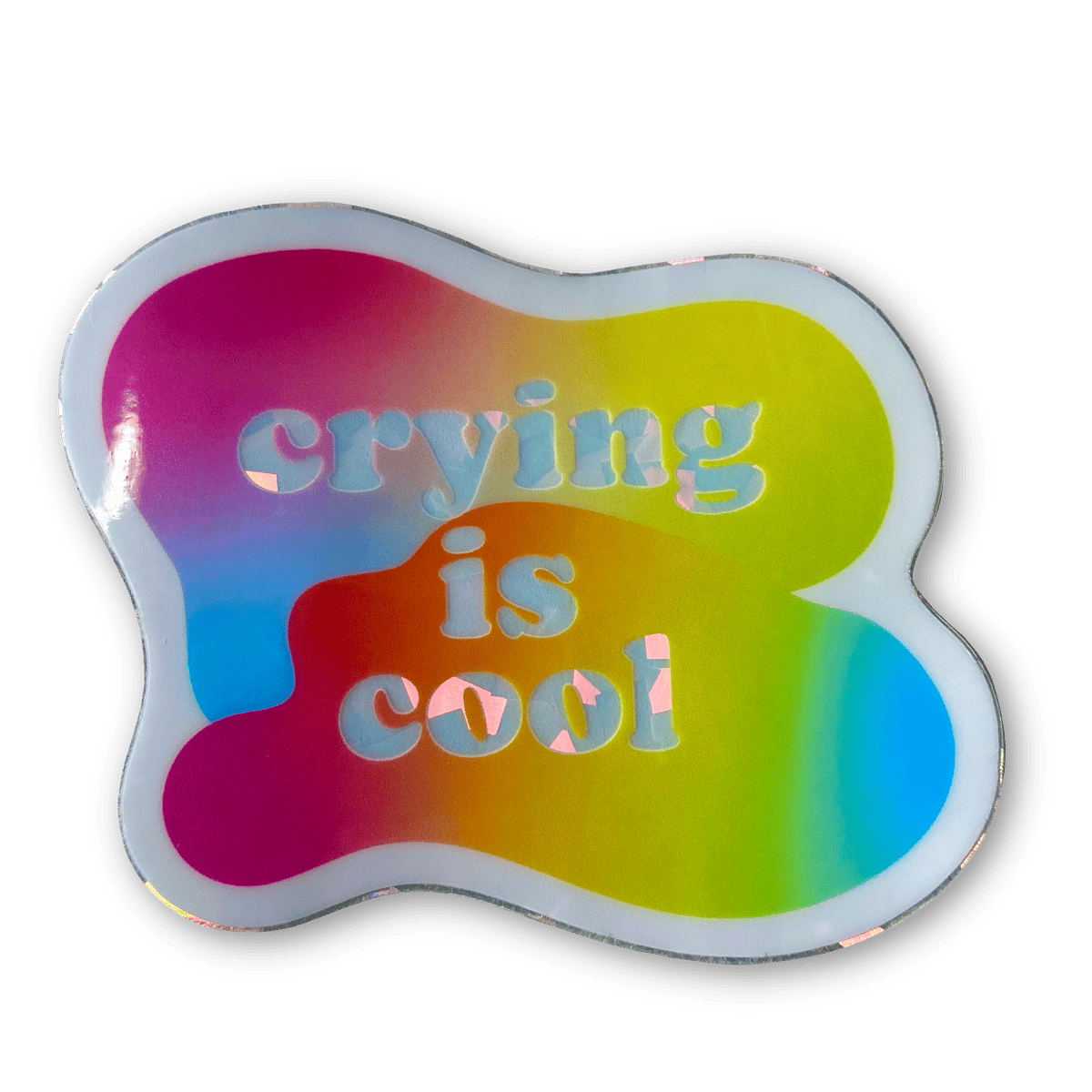 Crying is Cool Sticker | Shrug Studio