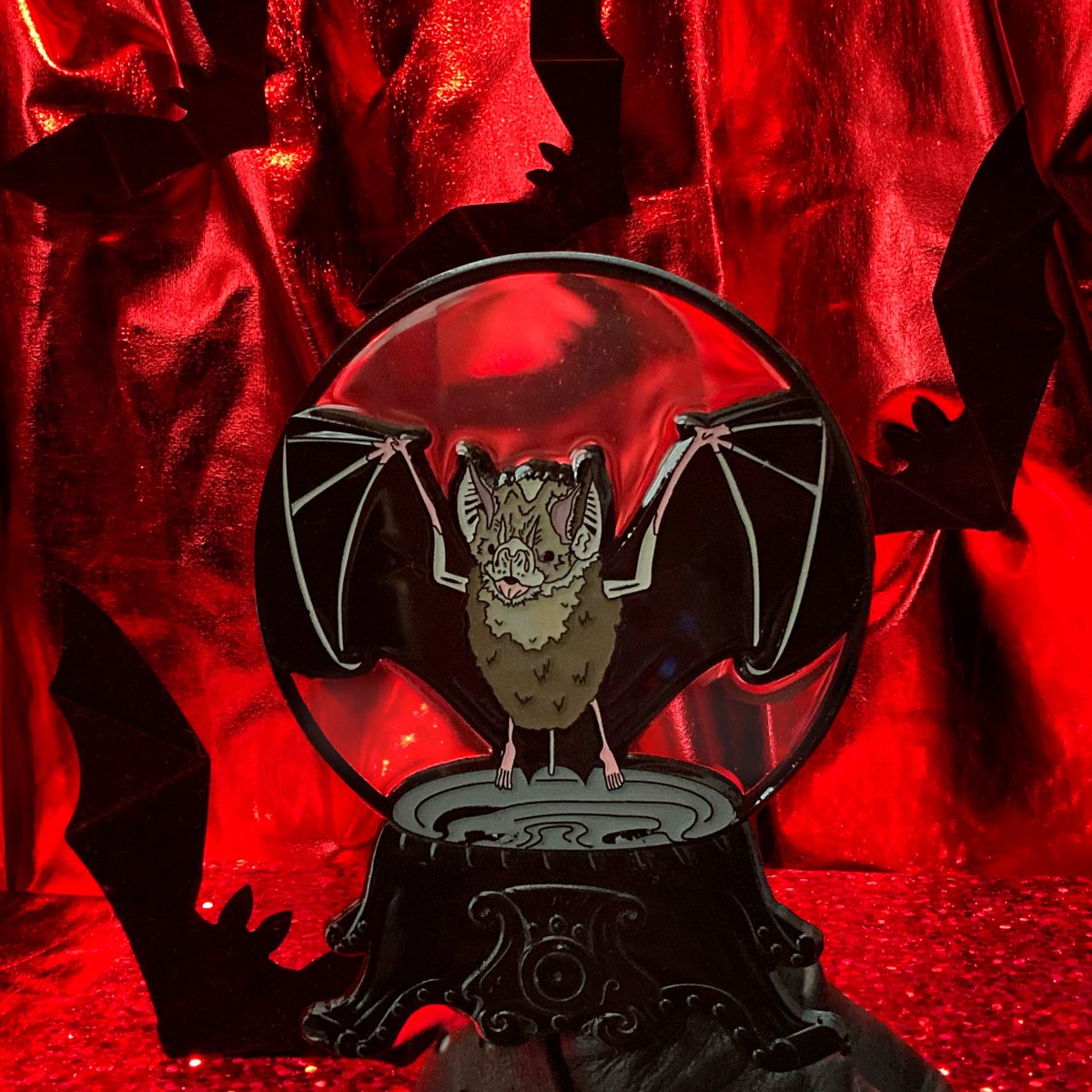 Vampire Bat Specimen Enamel Pin | Demonic Pinfestation