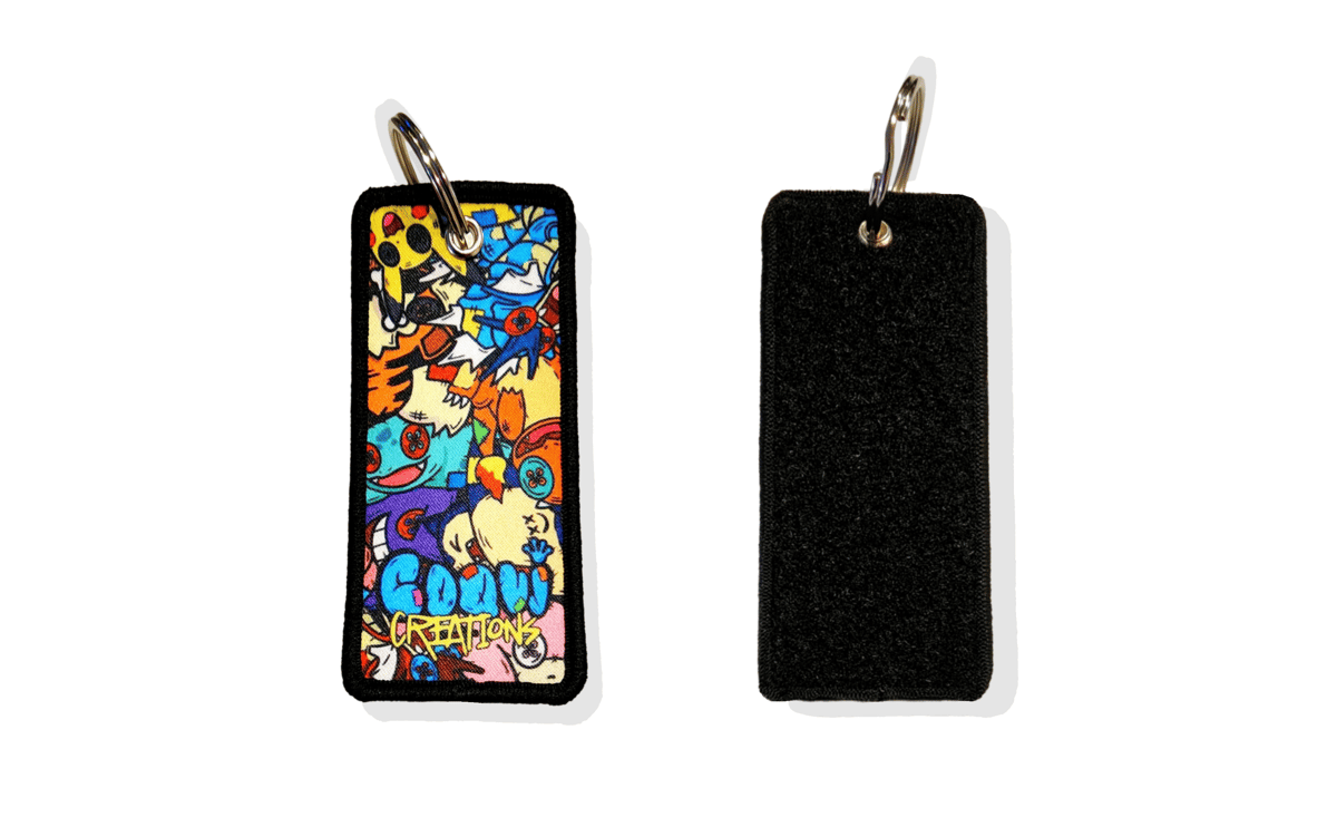 PLUSHIE POKEMON VELCRO KEYCHAIN TAG | Coqui Creations Threads