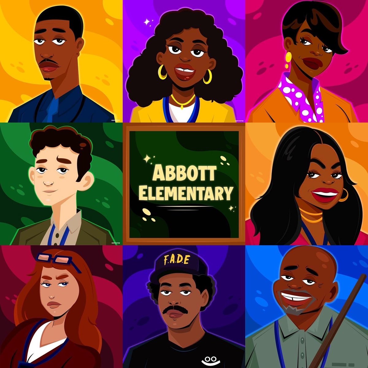 Abbott Elementary Series | The Art of Hippy Potter