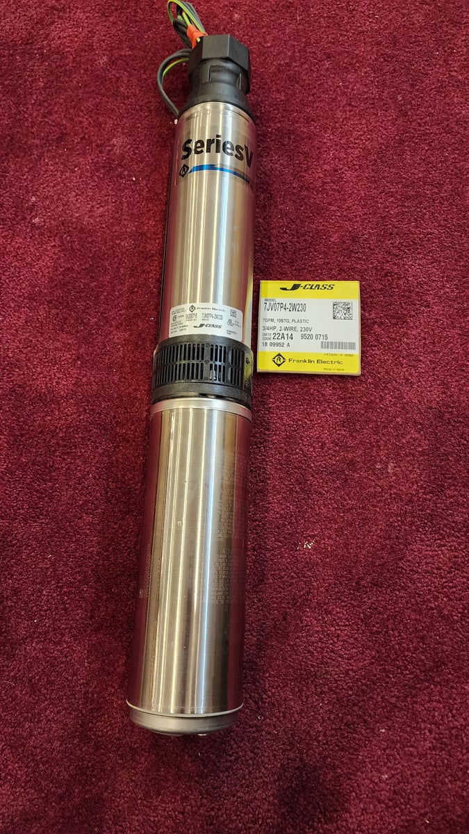 3/4Hp 8-GPM J-Class 4" Well Pump 240v | H2o Mechanic