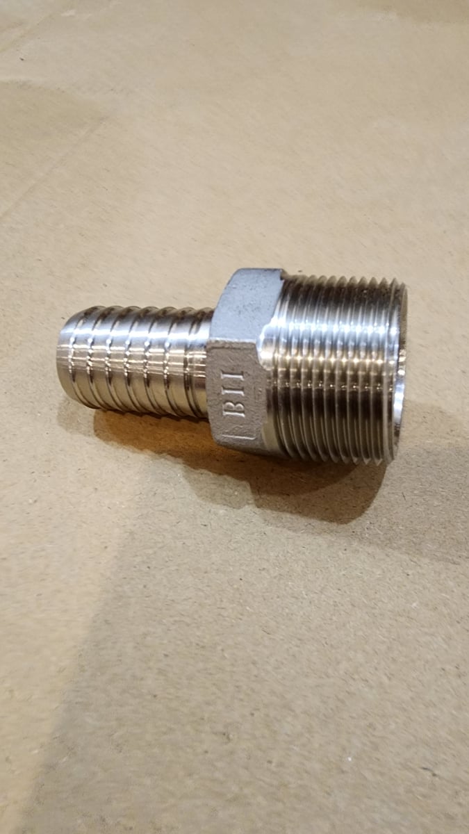 SS Male Adapter 1.25"X1 (Pump Fitting) | H²O Mechanic