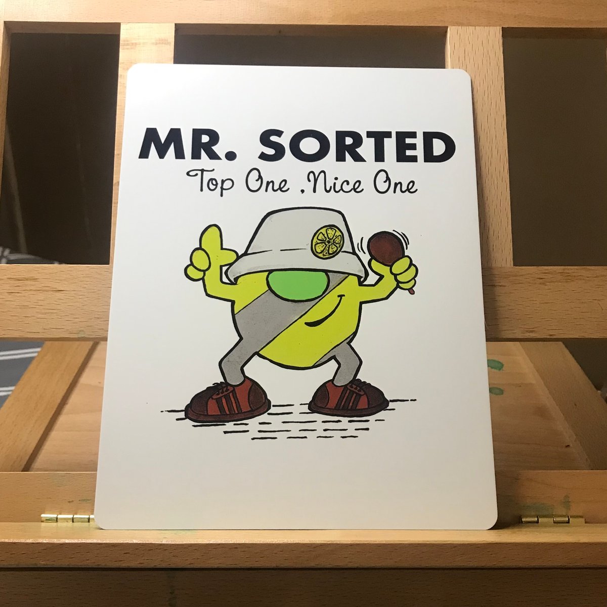 Mr Sorted Top One Nice One A5 Metal Sign | Keep It Old Skool