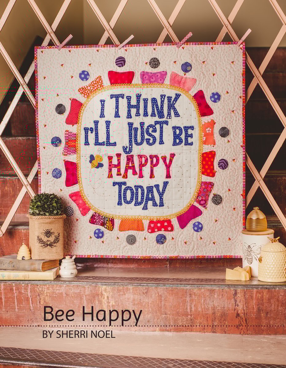 Bee Happy ~ Quilted Wall Hanging PDF | Patterns by Rebecca Mae Designs