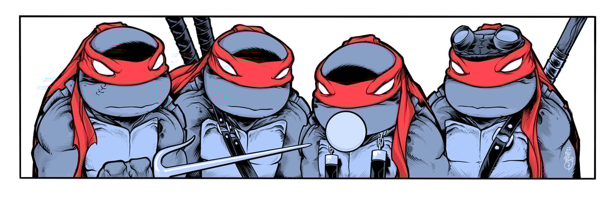 TMNT heads print | The Art of Eric Talbot
