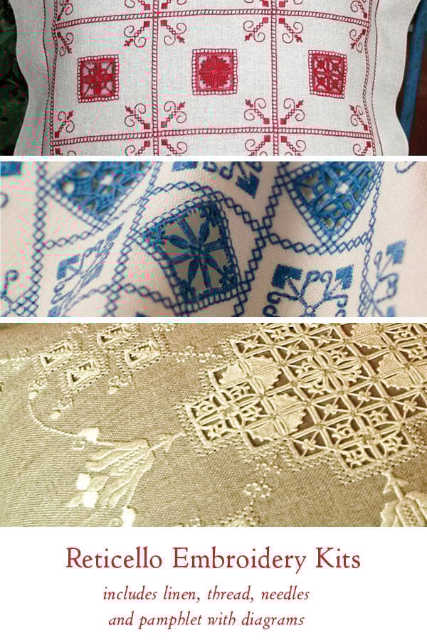 Mary Corbet's Needle 'n Thread — Reticello Embroidery Kits