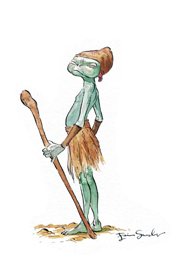 Original Ink and Watercolour artwork | Erwin Saunders