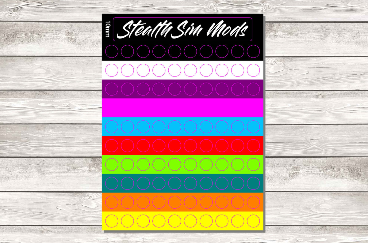 Round stickers to fit Fanatec and other Sim racing steering wheels ...