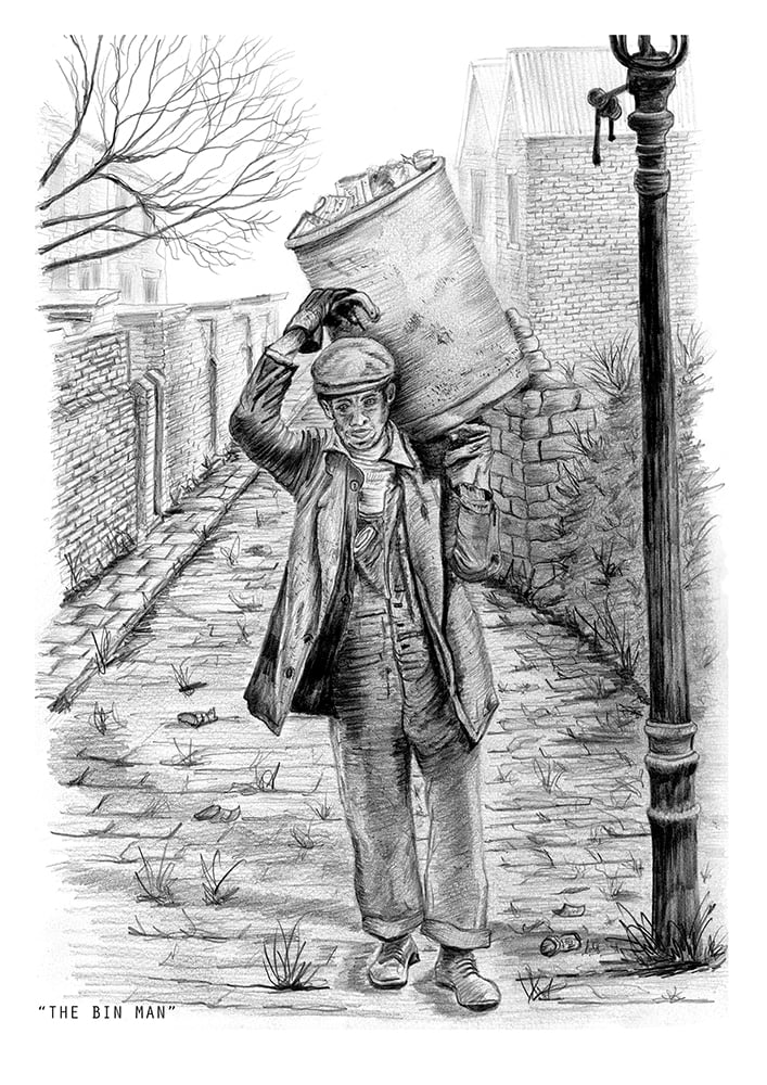 The Bin Man Art Print | PaulEverettArtist