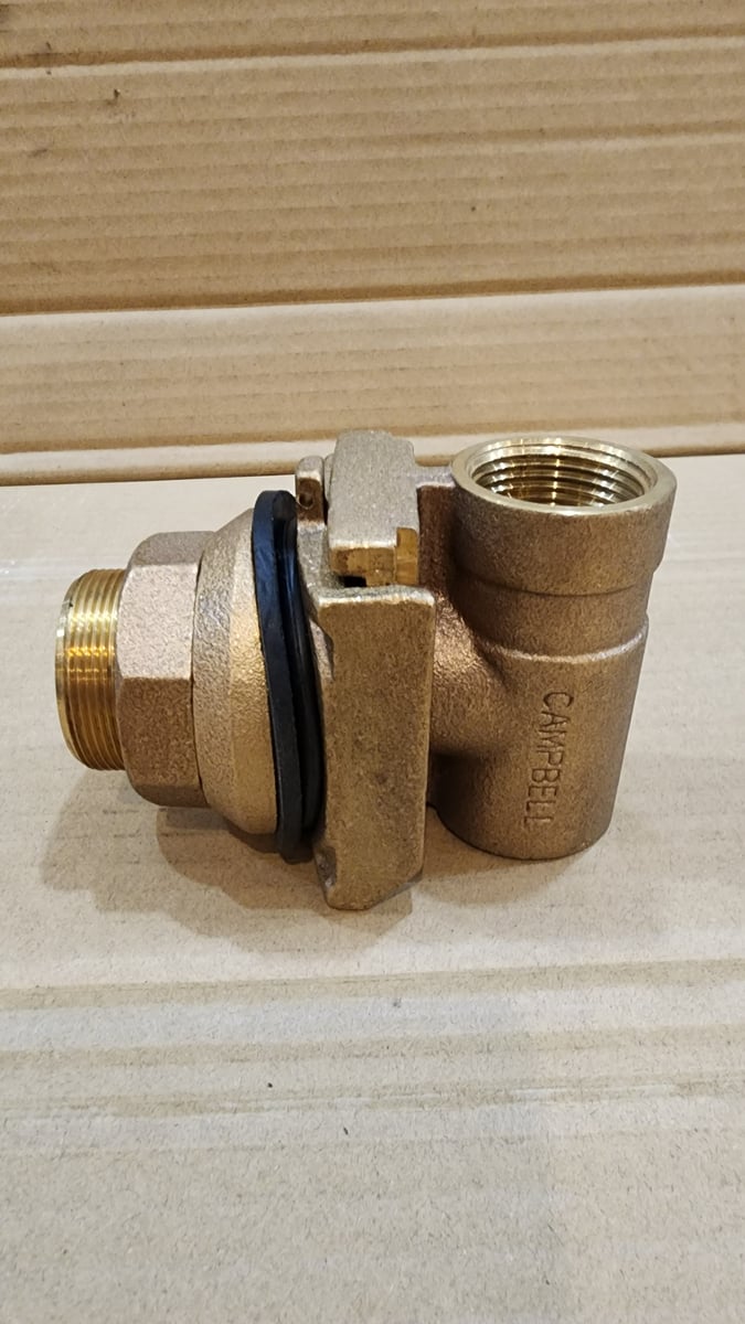 Pitless Adapter (Brass) 1" | H2o Mechanic