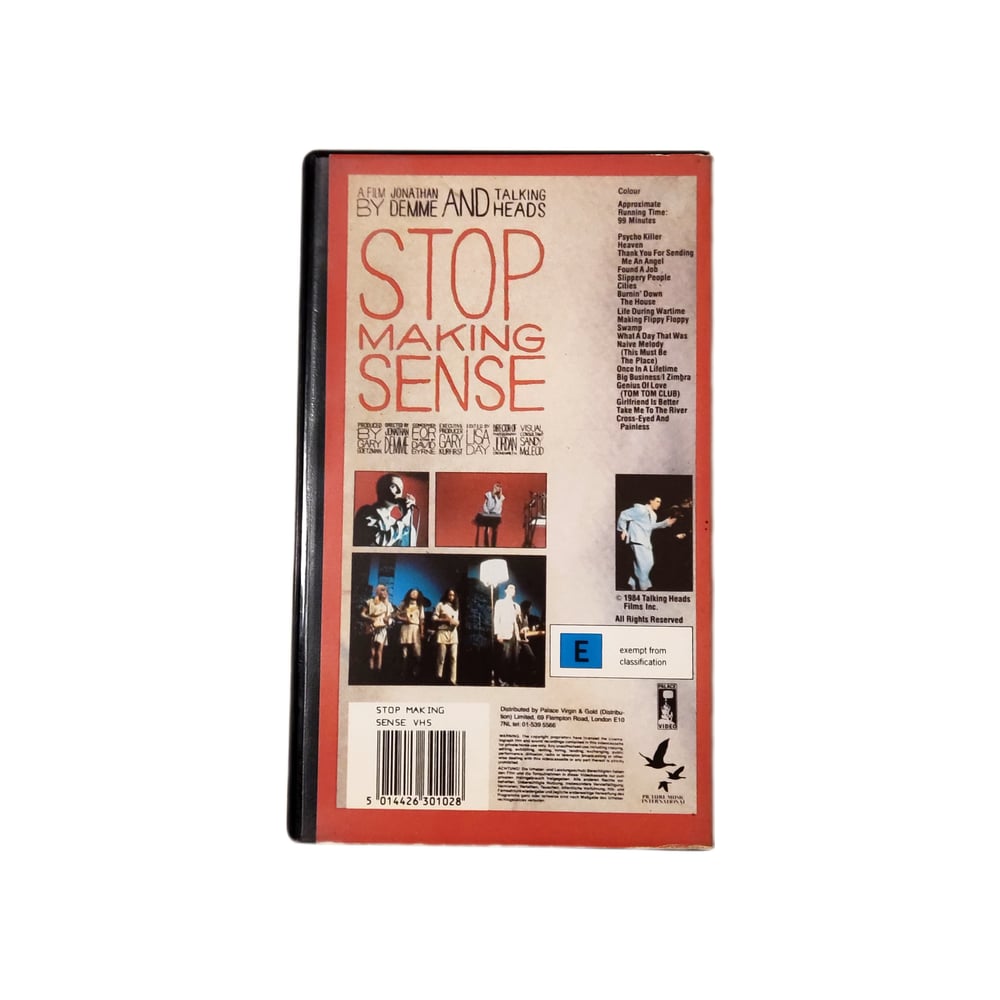 Talking Heads - Stop Making Sense VHS | Wolf Tapes
