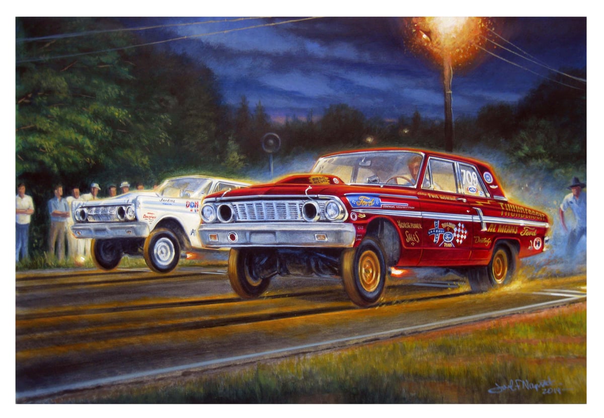 Phil Bonner 1964 Thunderbolt 11x17 Poster / Phil Bonner Ford Team