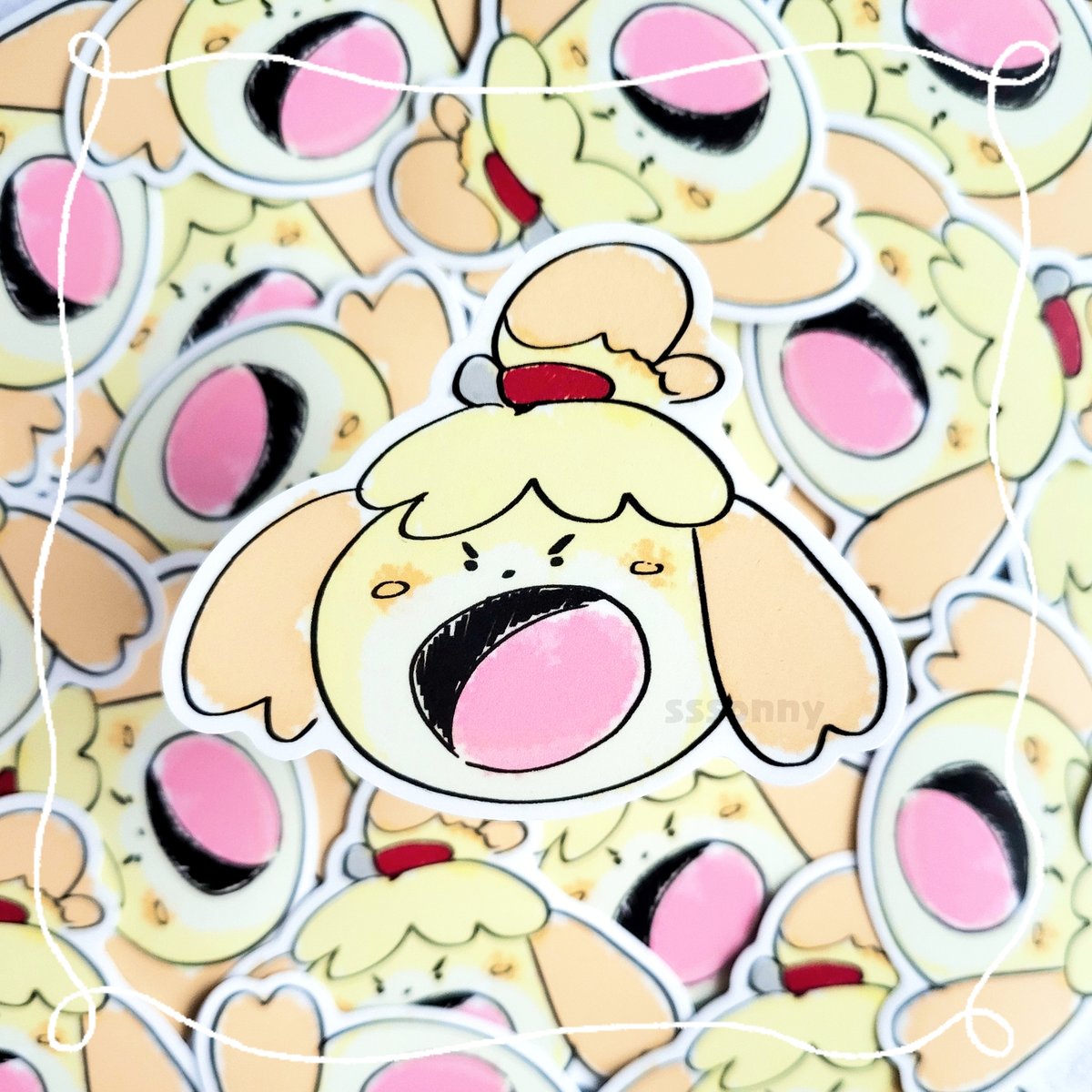 Isabelle SCREAM Vinyl Sticker | SSSONNY