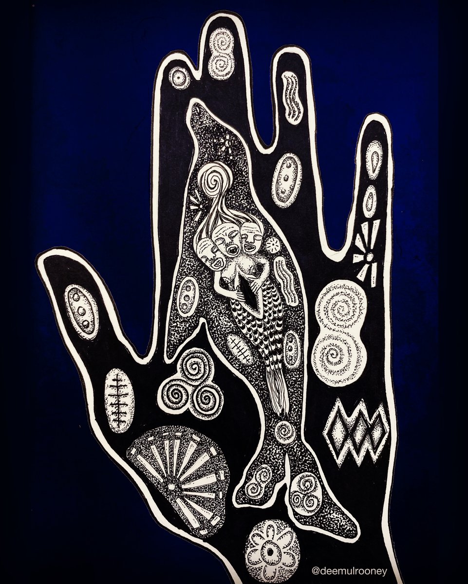 Primal Hand Selkies - Art Print By Dee Mulrooney | Dee Mulrooney Art