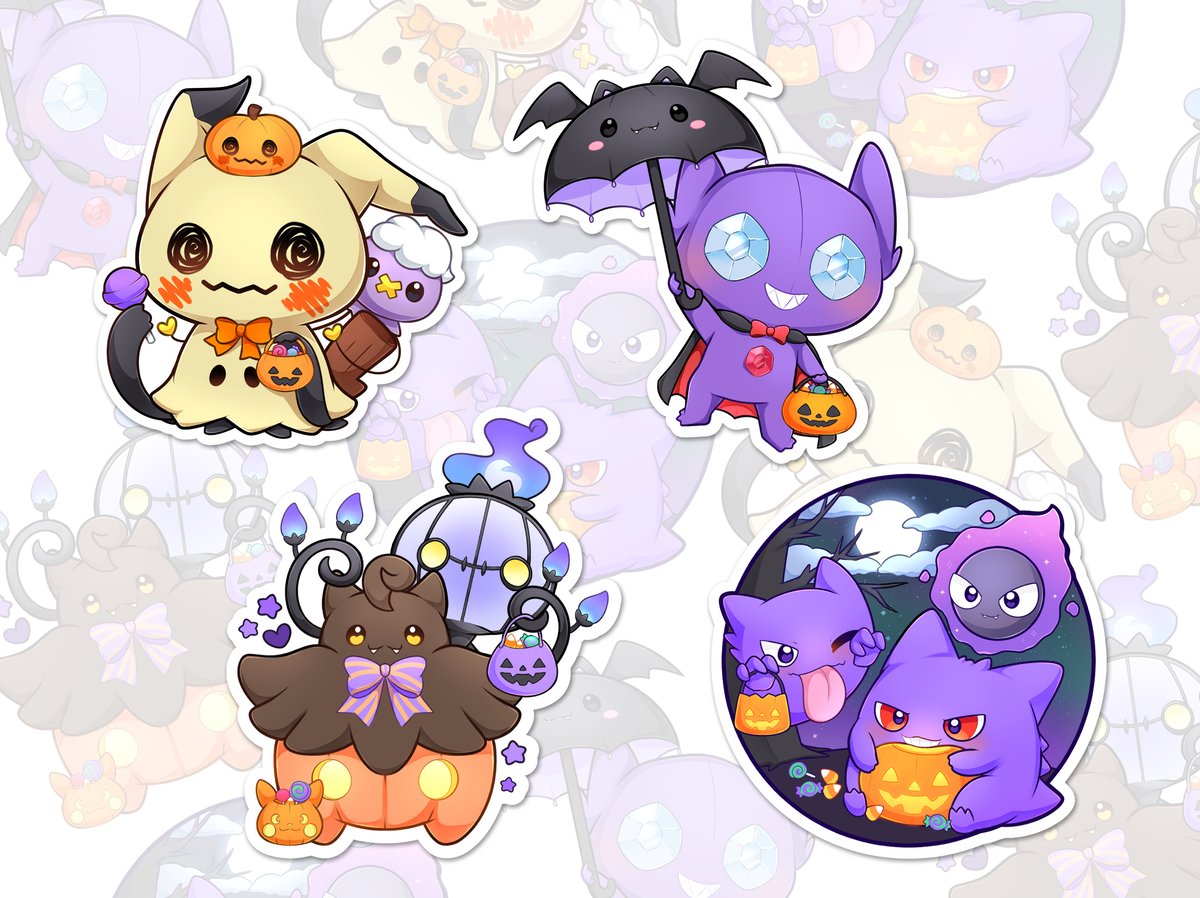 Ghostmon Halloween Sticker | MaeMunchiesCo