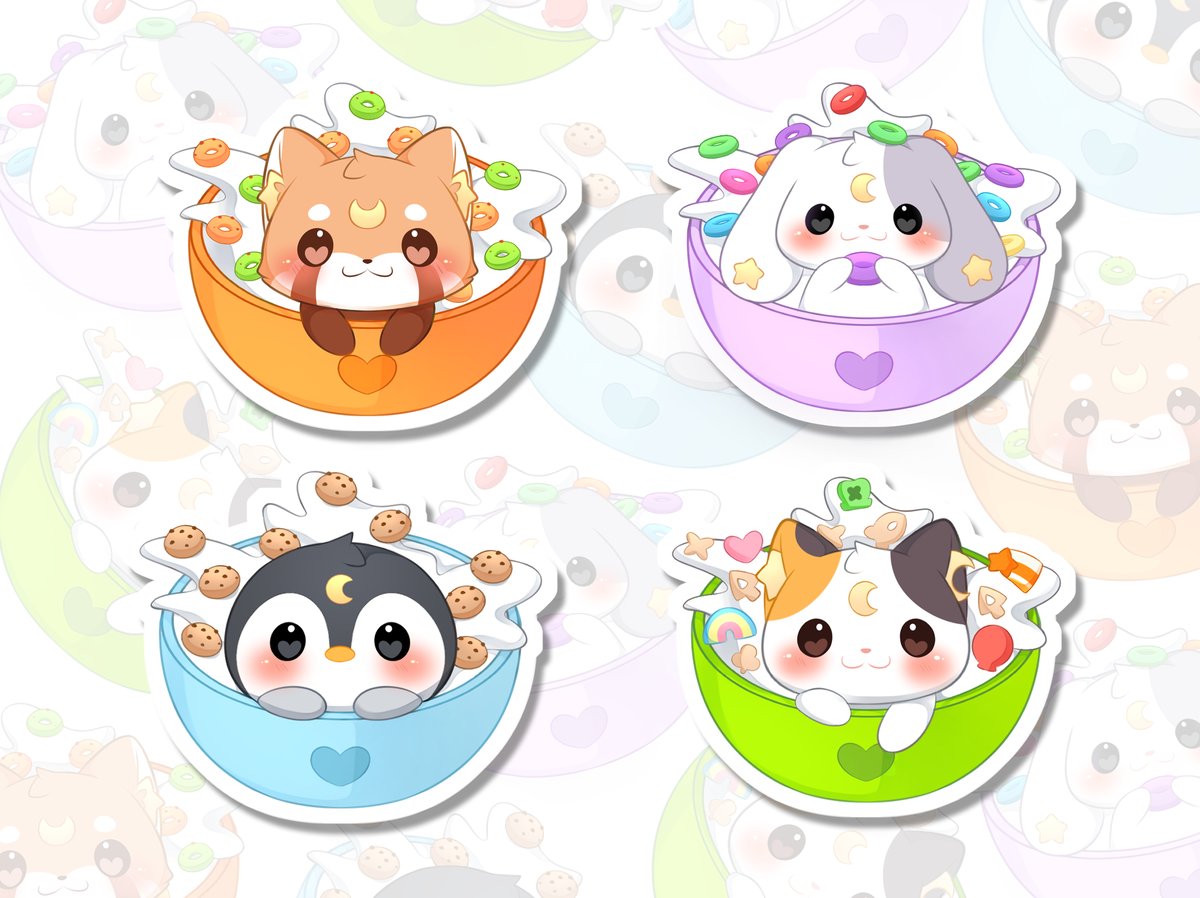 Cereal Friends Sticker | MaeMunchiesCo