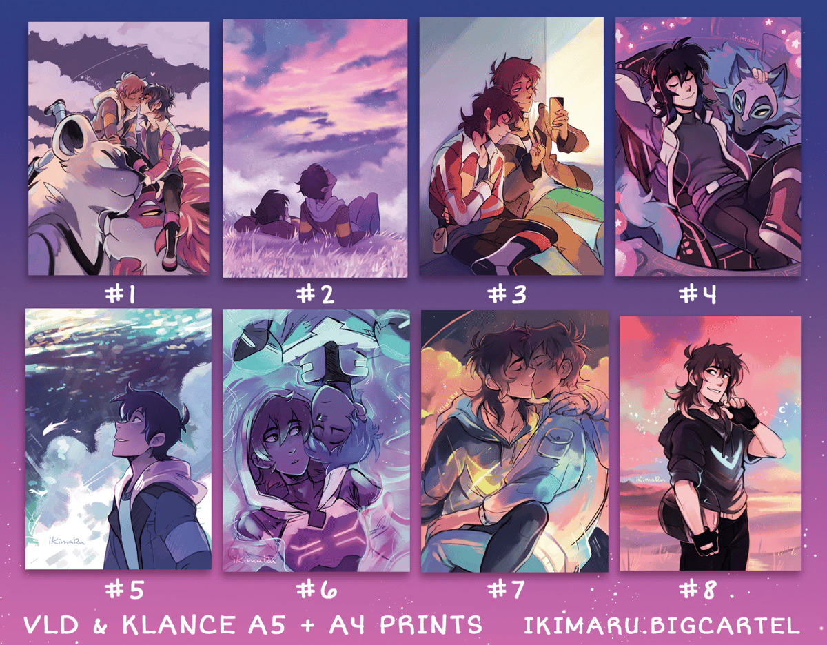 VLD and Klance | A5 and A4 Prints | Sunny's shop