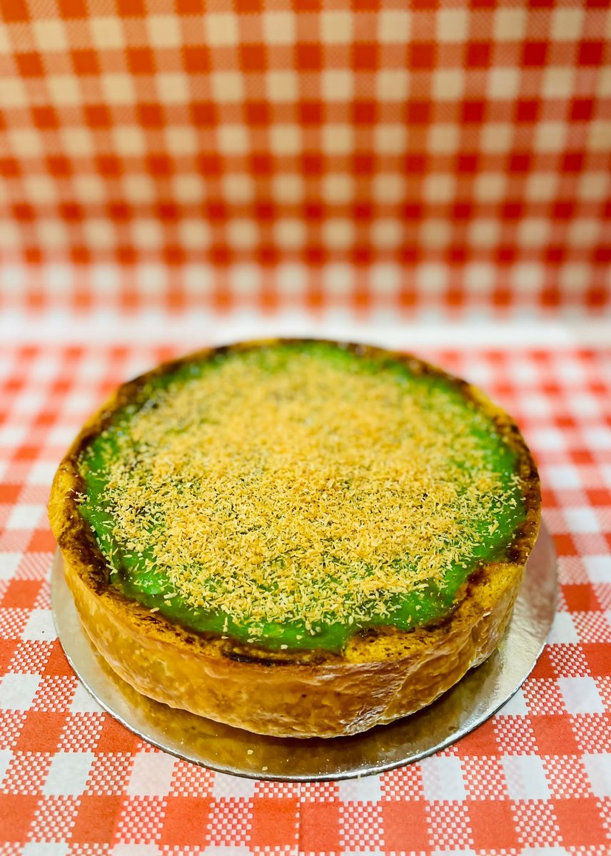 Pandan flan with coconut | Agathe Patisserie