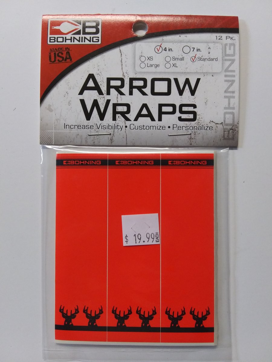 Minton Archery — Bohning Arrow Wraps 4'' orange