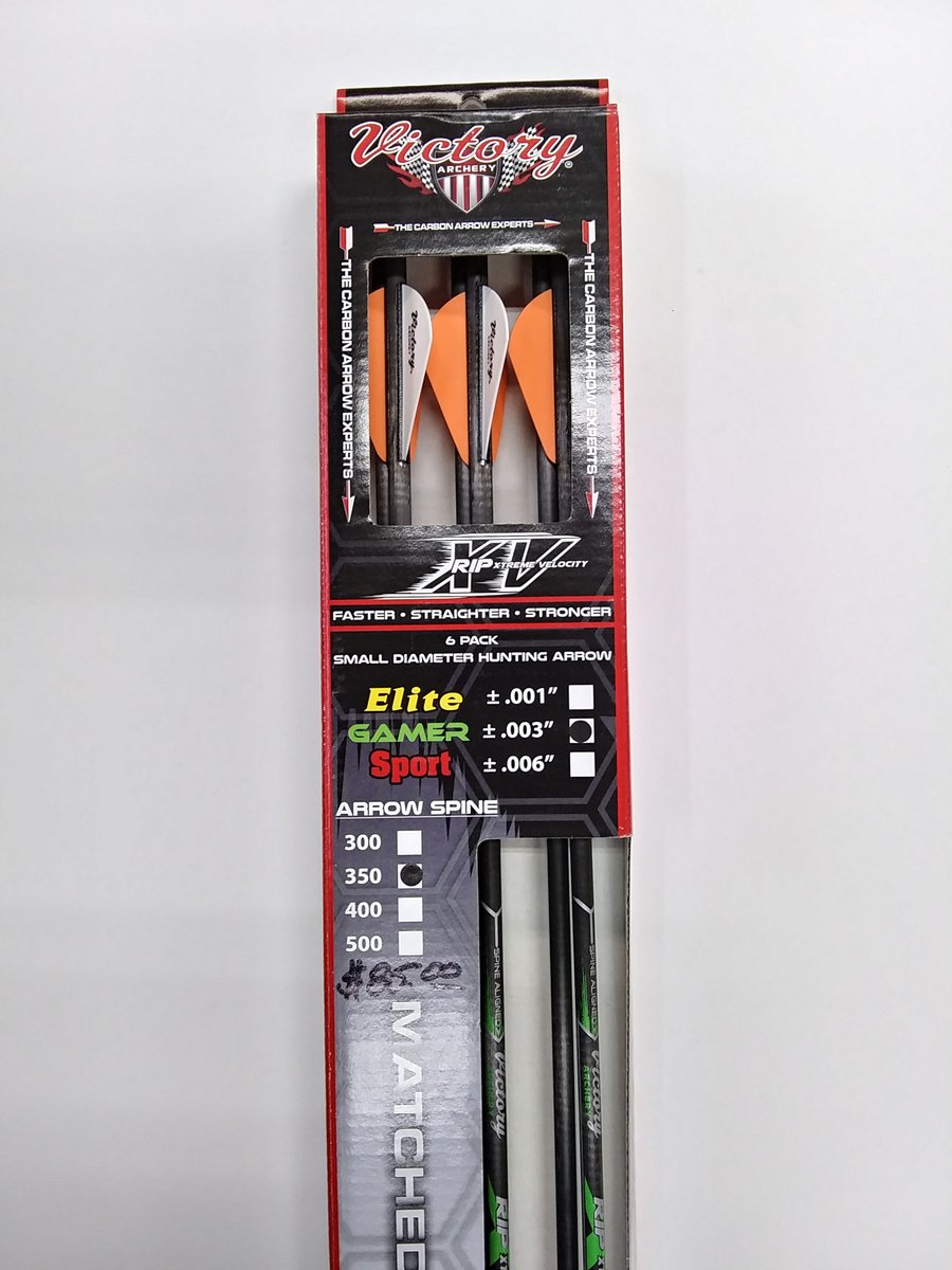 Victory Archery Rip XV 350 spine | Minton Archery