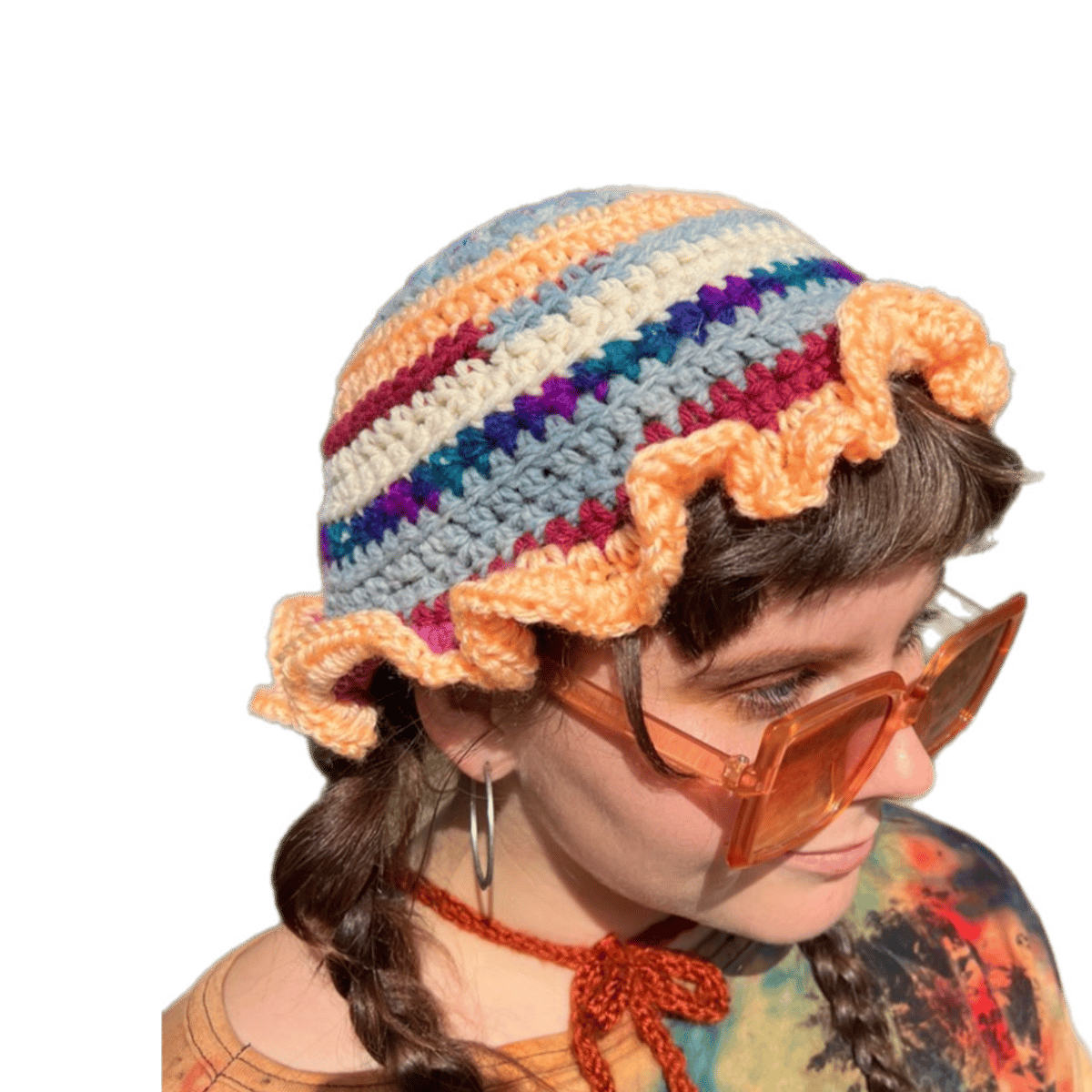 Ruffly Head Topper | Fuzzyfeetgloves