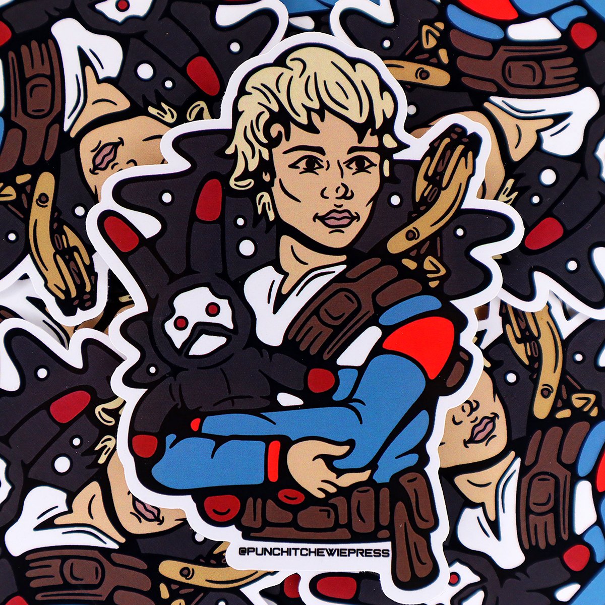 Omega Sticker | Punch It Chewie Press