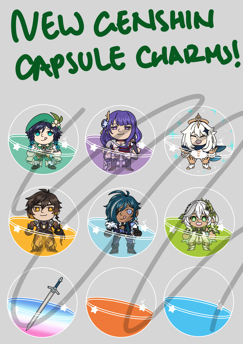 Renrolo — 1.5in Genshin Capsule Charms