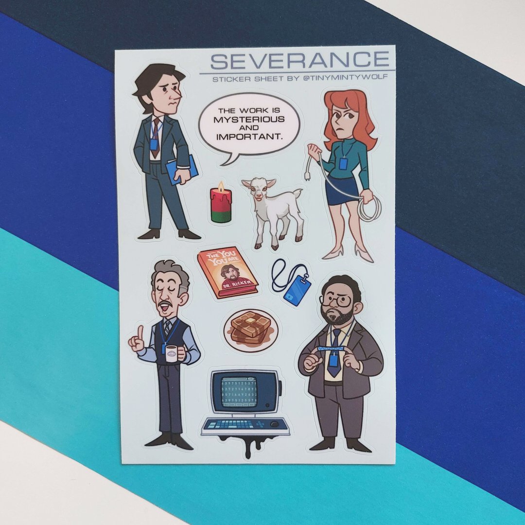 Severance sticker sheet | Tinymintywolf