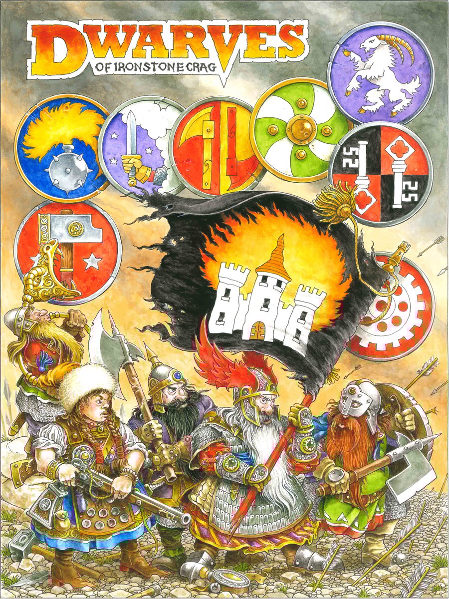 The Dwarves Of Ironstone Crag | Gary Chalk Fantasy Prints