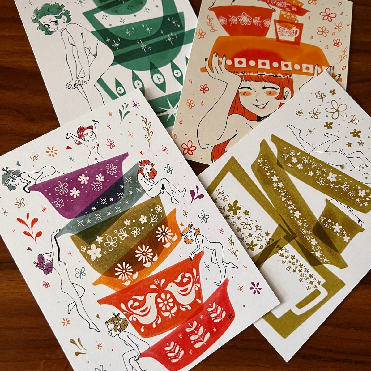 Pyrex Pinup Postcard Prints | Windows94