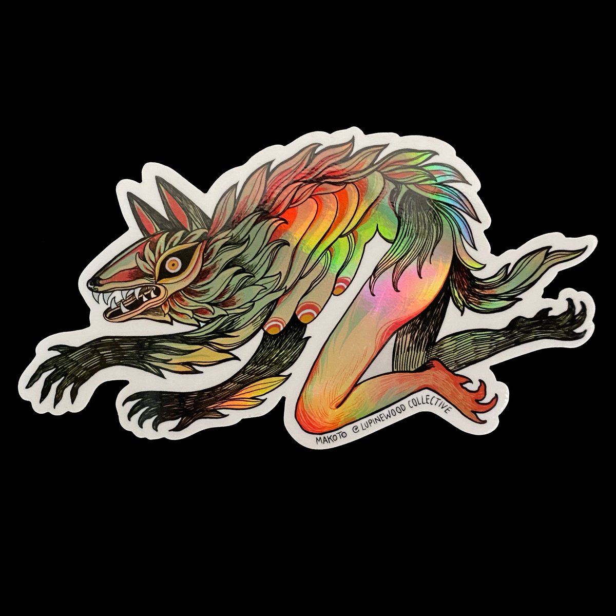 Werewolf Sticker | lupinewood collective's store